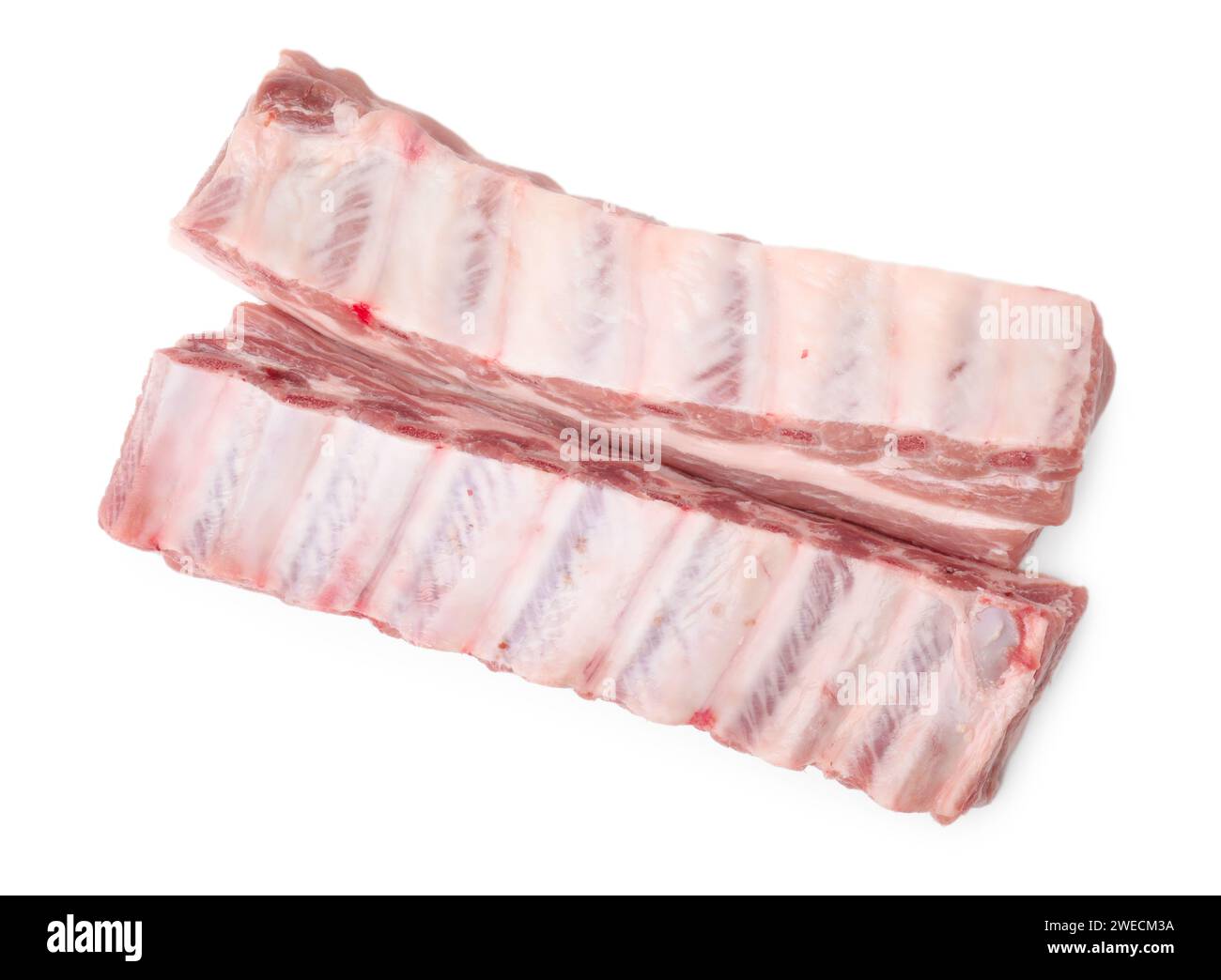 Barbecue ribs top view Cut Out Stock Images & Pictures - Alamy