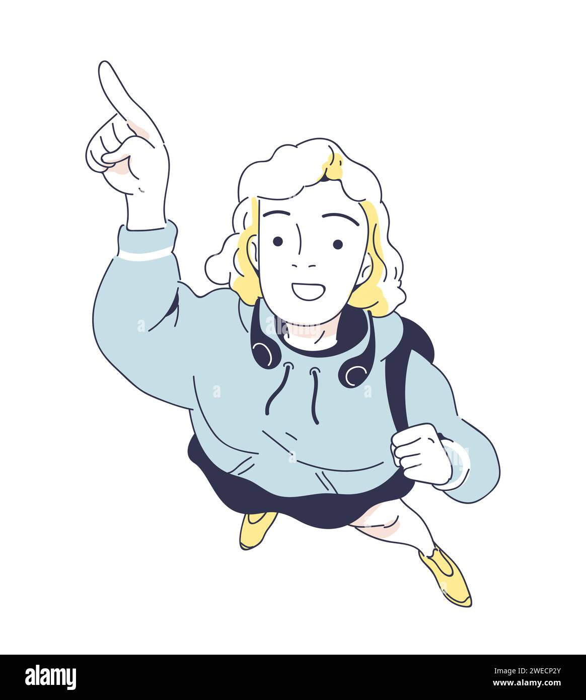 Girl gazing Stock Vector Images - Alamy