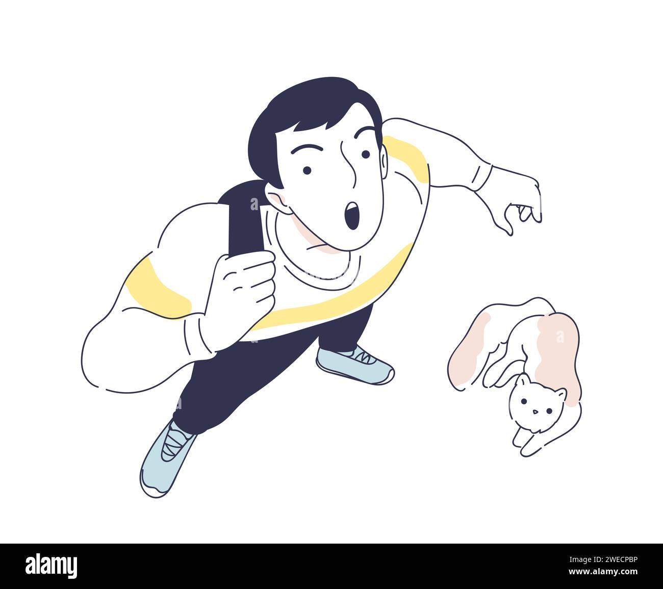 Person looking up doodle style vector Stock Vector Image & Art - Alamy