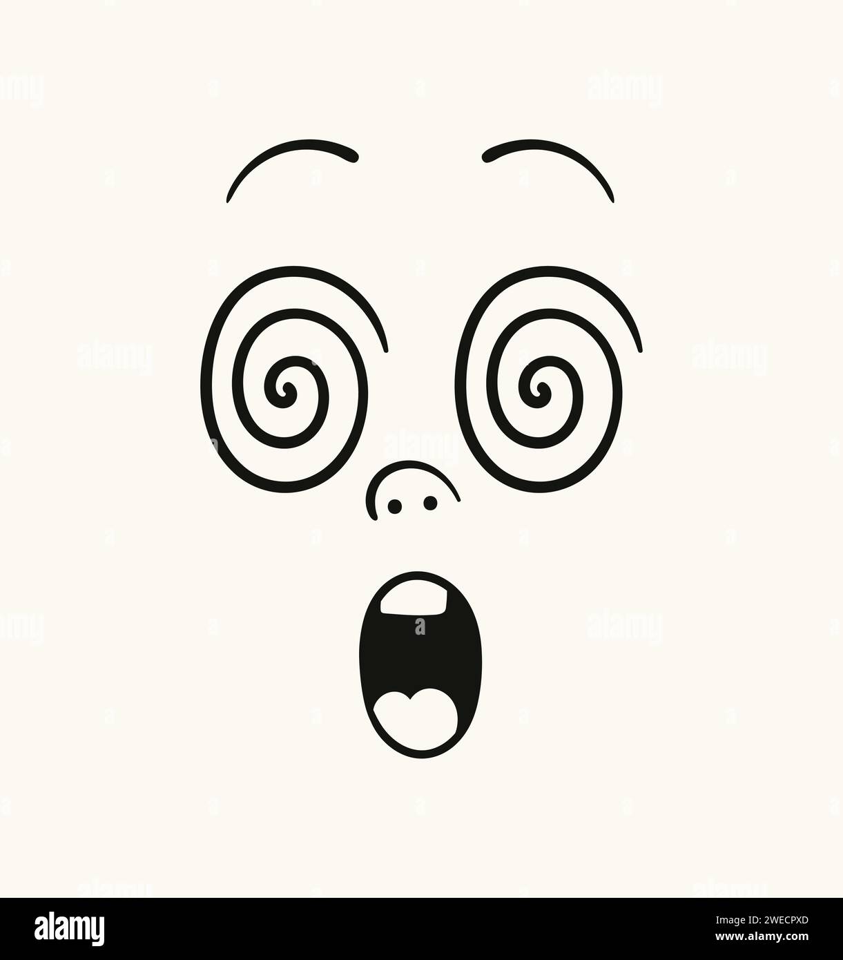 Retro cartoon face vector concept Stock Vector Image & Art - Alamy