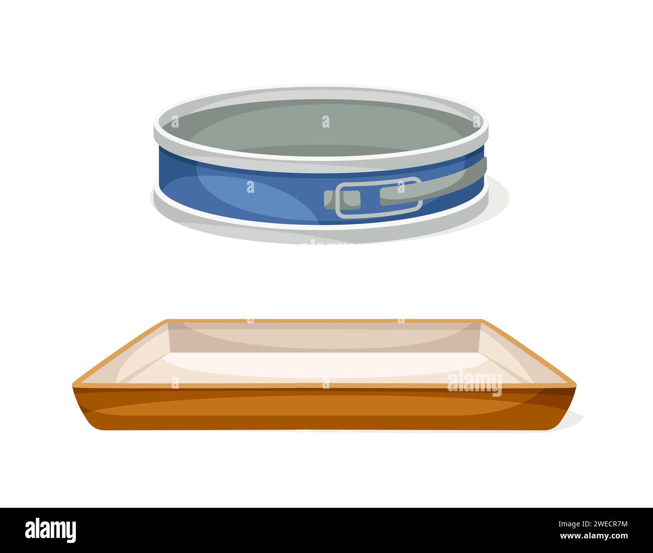 Rectangle baking dish Stock Vector Images - Alamy