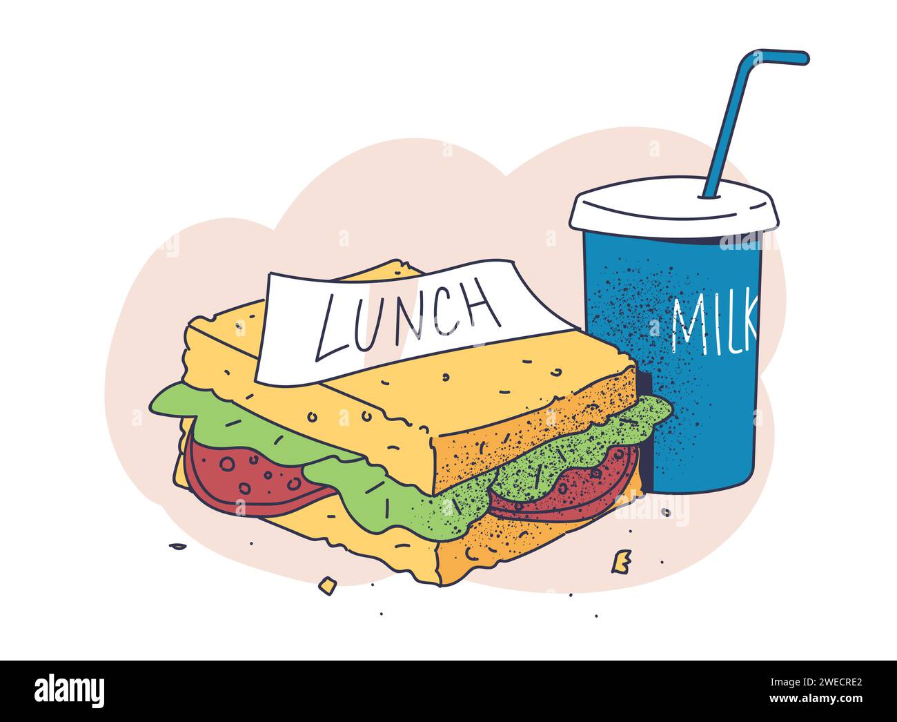 School doodle scene vector concept Stock Vector Image & Art - Alamy