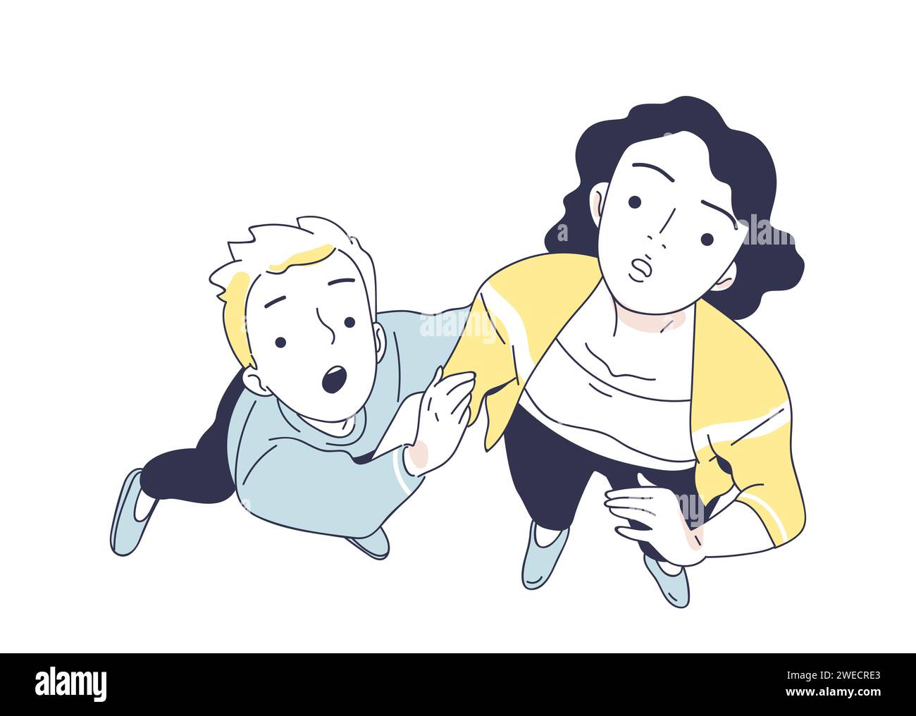 Person looking up doodle style vector Stock Vector Image & Art - Alamy