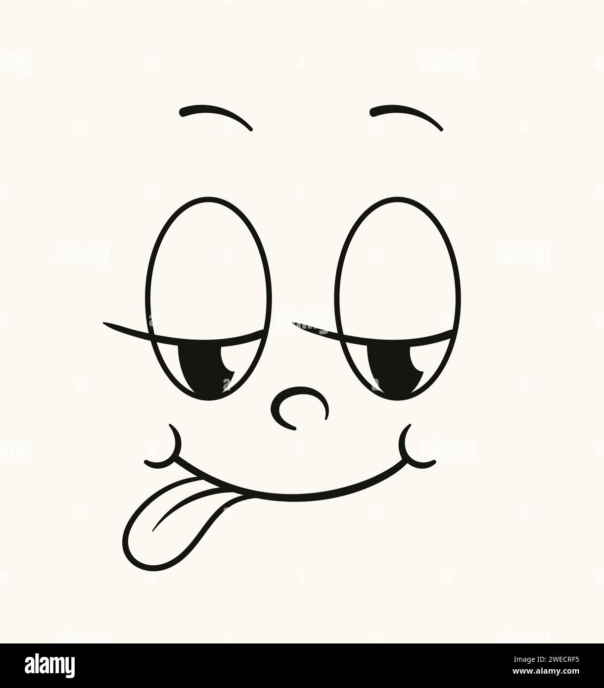 Retro cartoon face vector concept Stock Vector Image & Art - Alamy