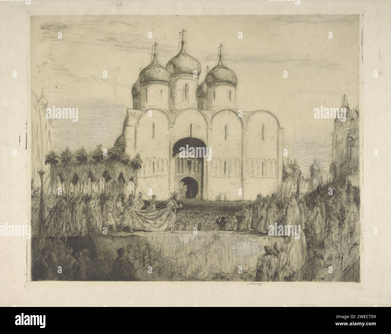 Chart of Czaar Nicolaas II for the Oespenskikathedral, Marius Bauer ...