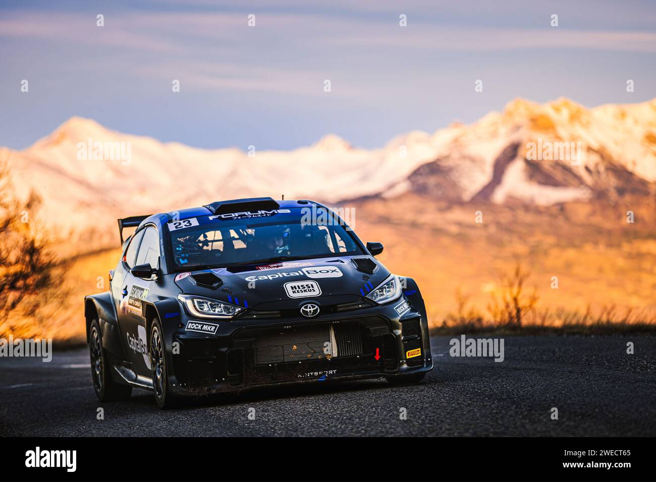 23 PAJARI Sami, MALKONEN Enni, Toyota Yaris Rally2, action during the ...