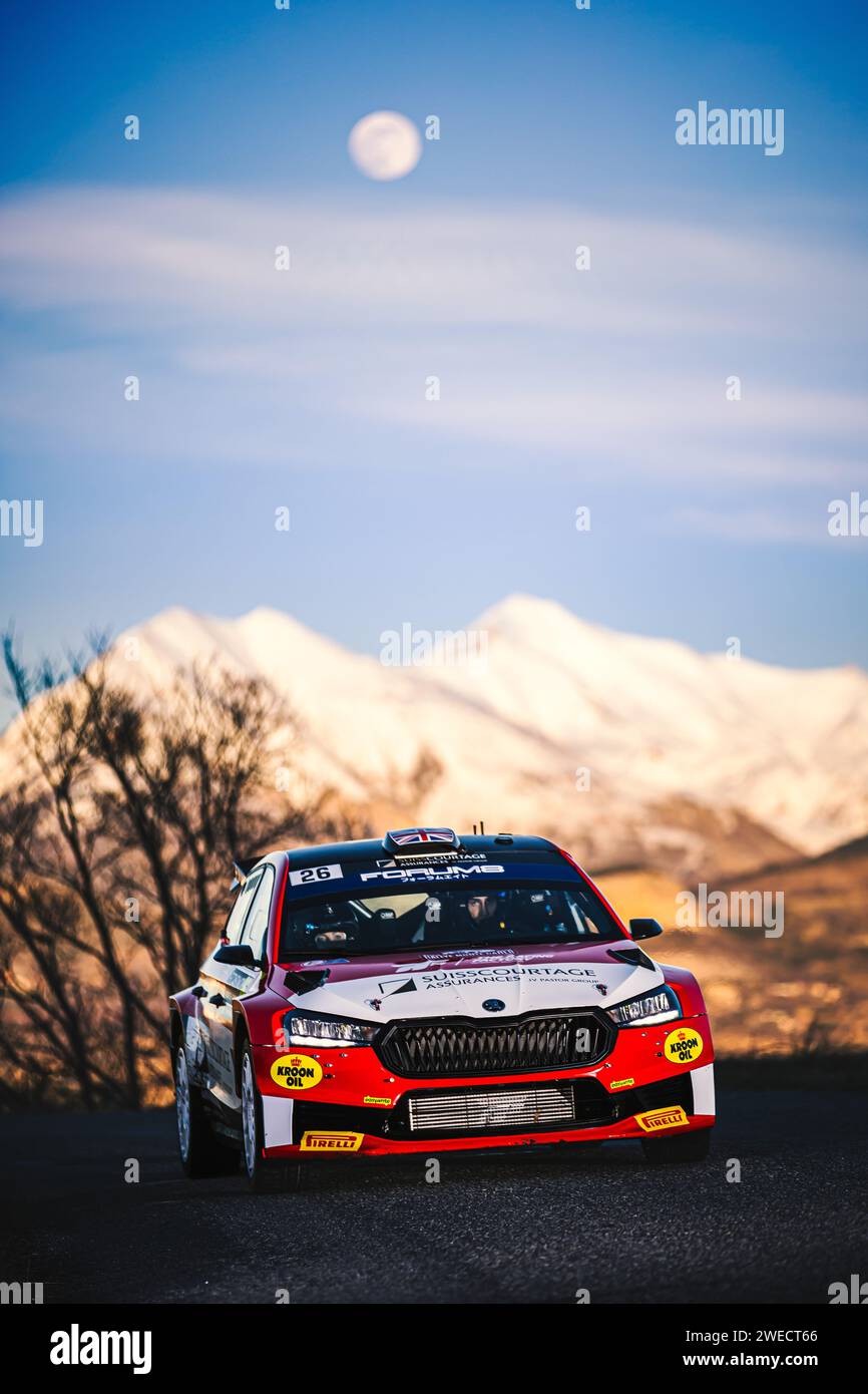 26 INGRAM Christopher, MCKILLOP Hannah, Skoda Fabia RS Rally2, action ...