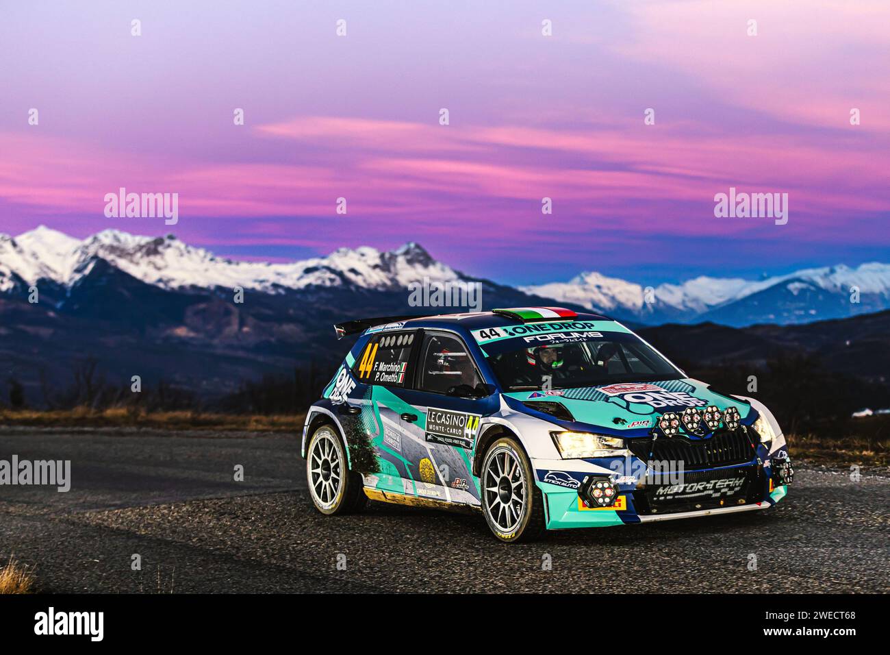 44 MARCHINO Filippo, OMETTO Pietro Elia, Skoda Fabia Evo Rally2, action ...