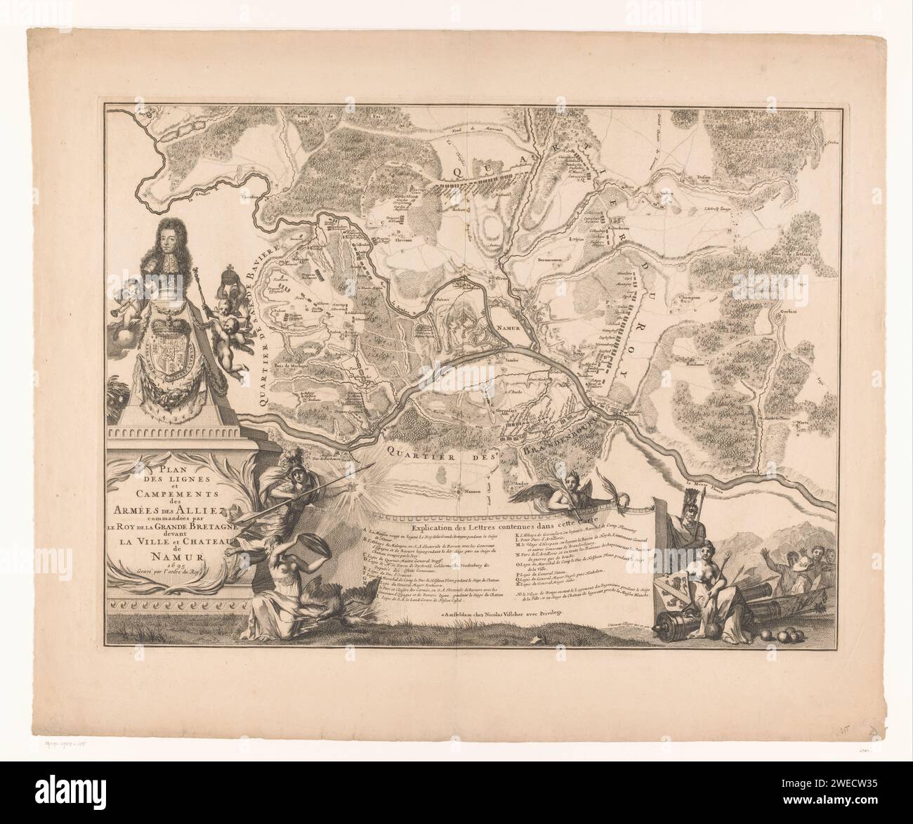Documentary Splattegrond van Name, Anonymous, Ottmar Elliger (II), 1695 ...