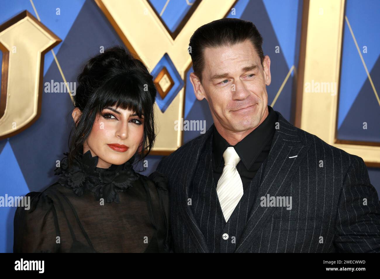 London, UK. 24th Jan, 2024. Shay Shariatzadeh and John Cena attend the ...