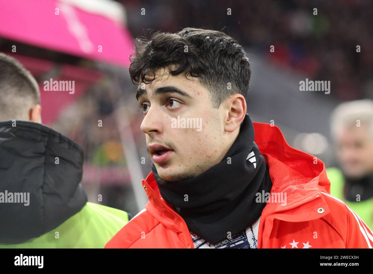 MUNICH, Germany. , . Alexander PAVLOVIC before the Bundesliga Football ...