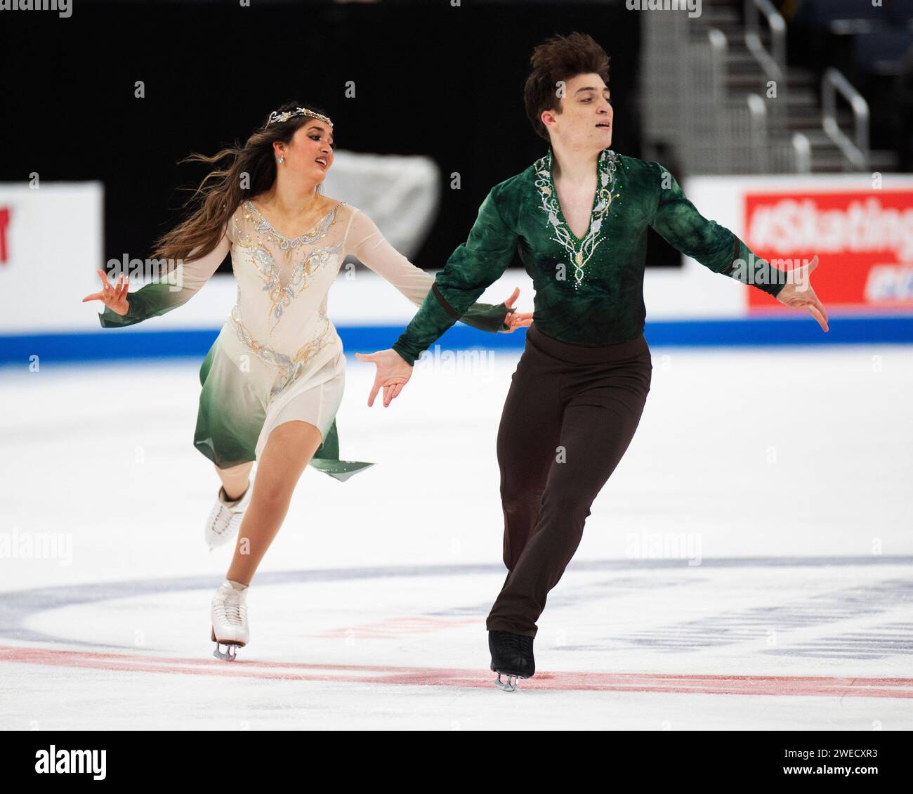 Columbus, Ohio, United States. 24nd January, 2024. Elliana and Ethan ...
