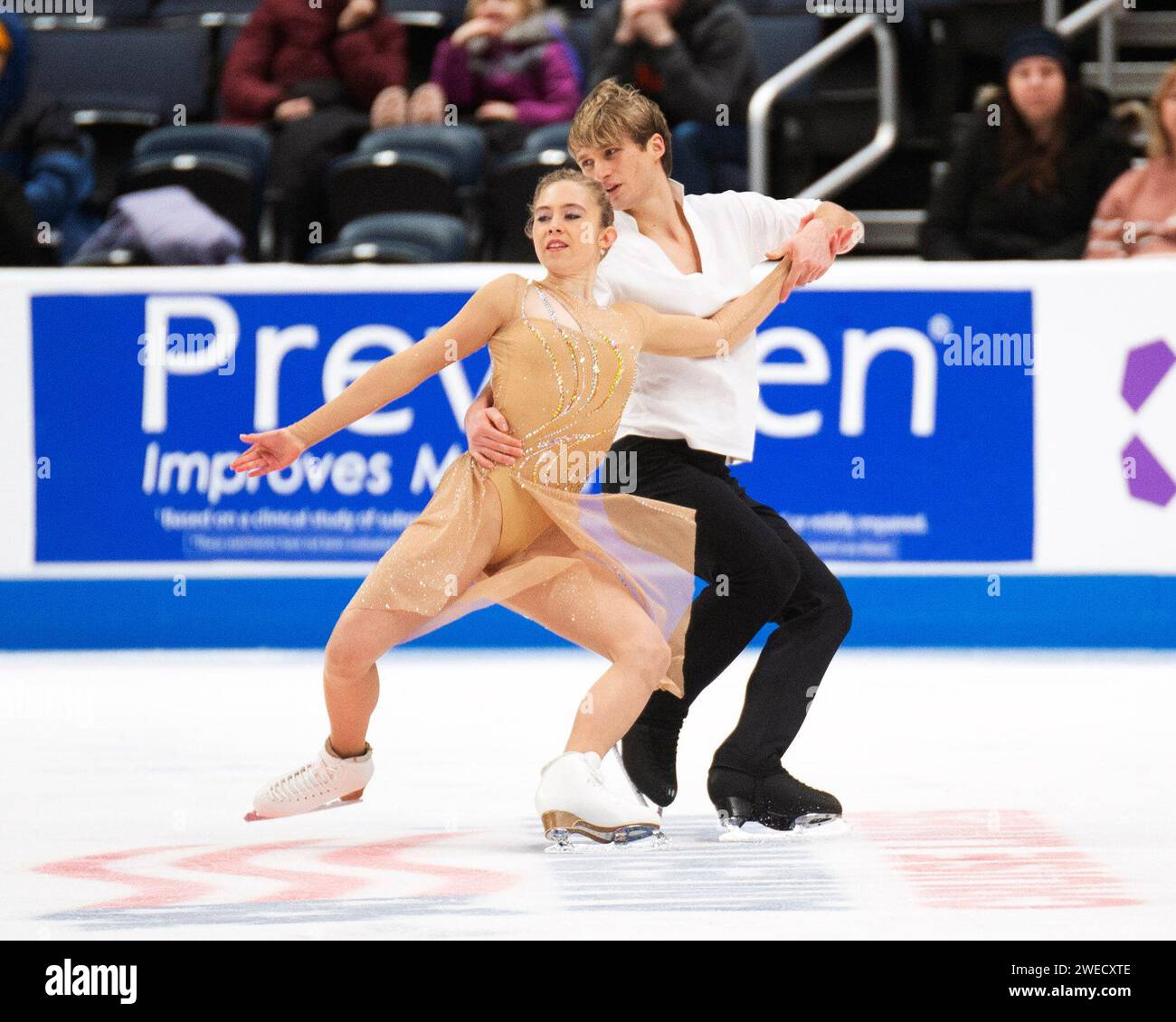Columbus, Ohio, United States. 24nd January, 2024. Leah Neset and Artem ...