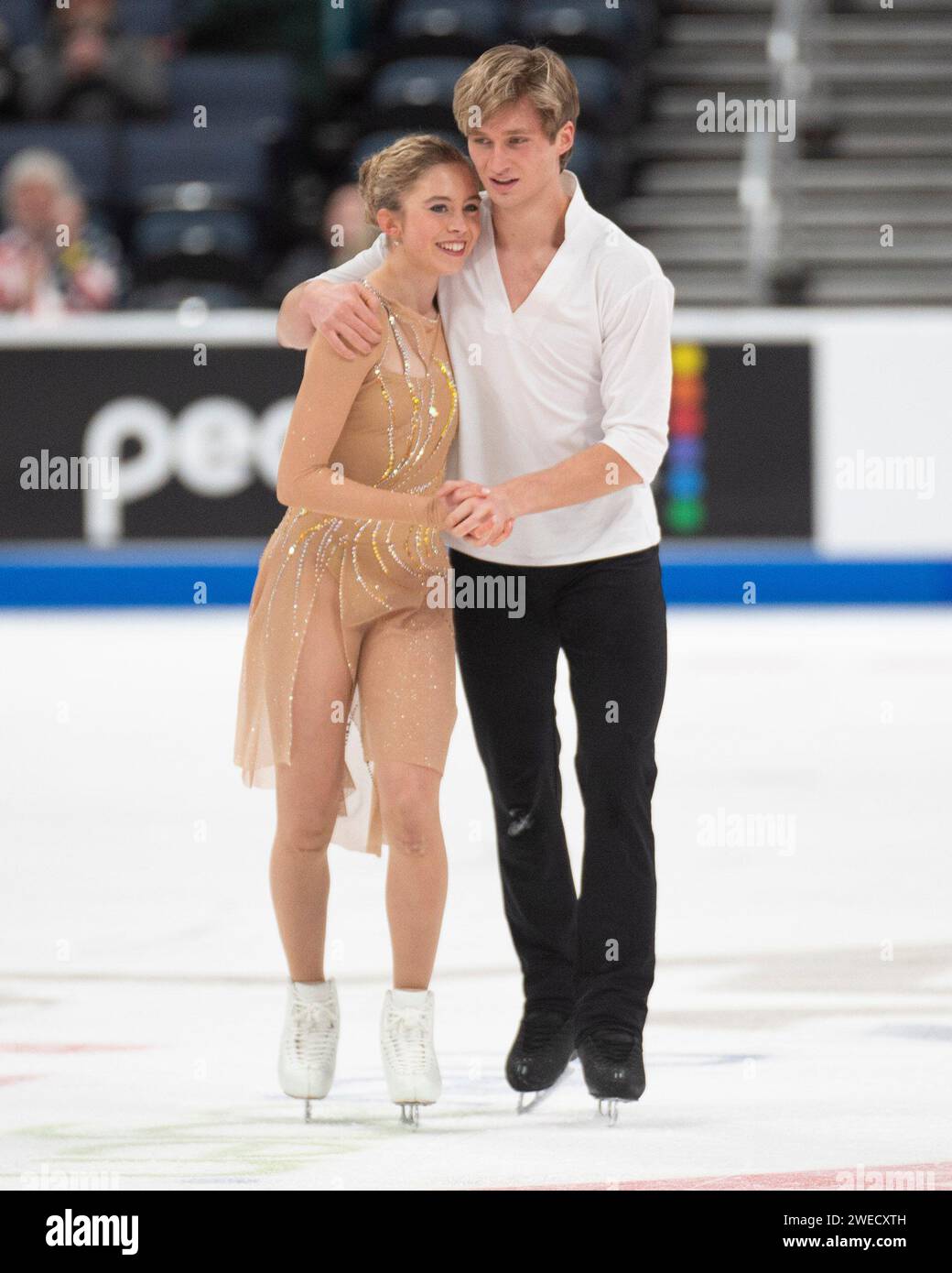Columbus, Ohio, United States. 24nd January, 2024. Leah Neset and Artem ...