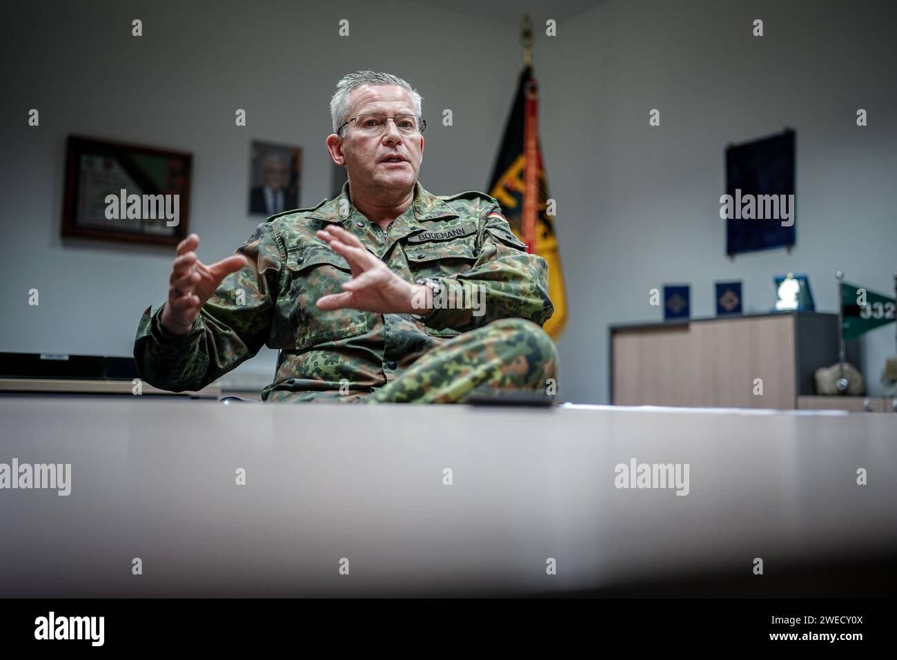 Berlin, Germany. 23rd Jan, 2024. Major General André Bodemann ...