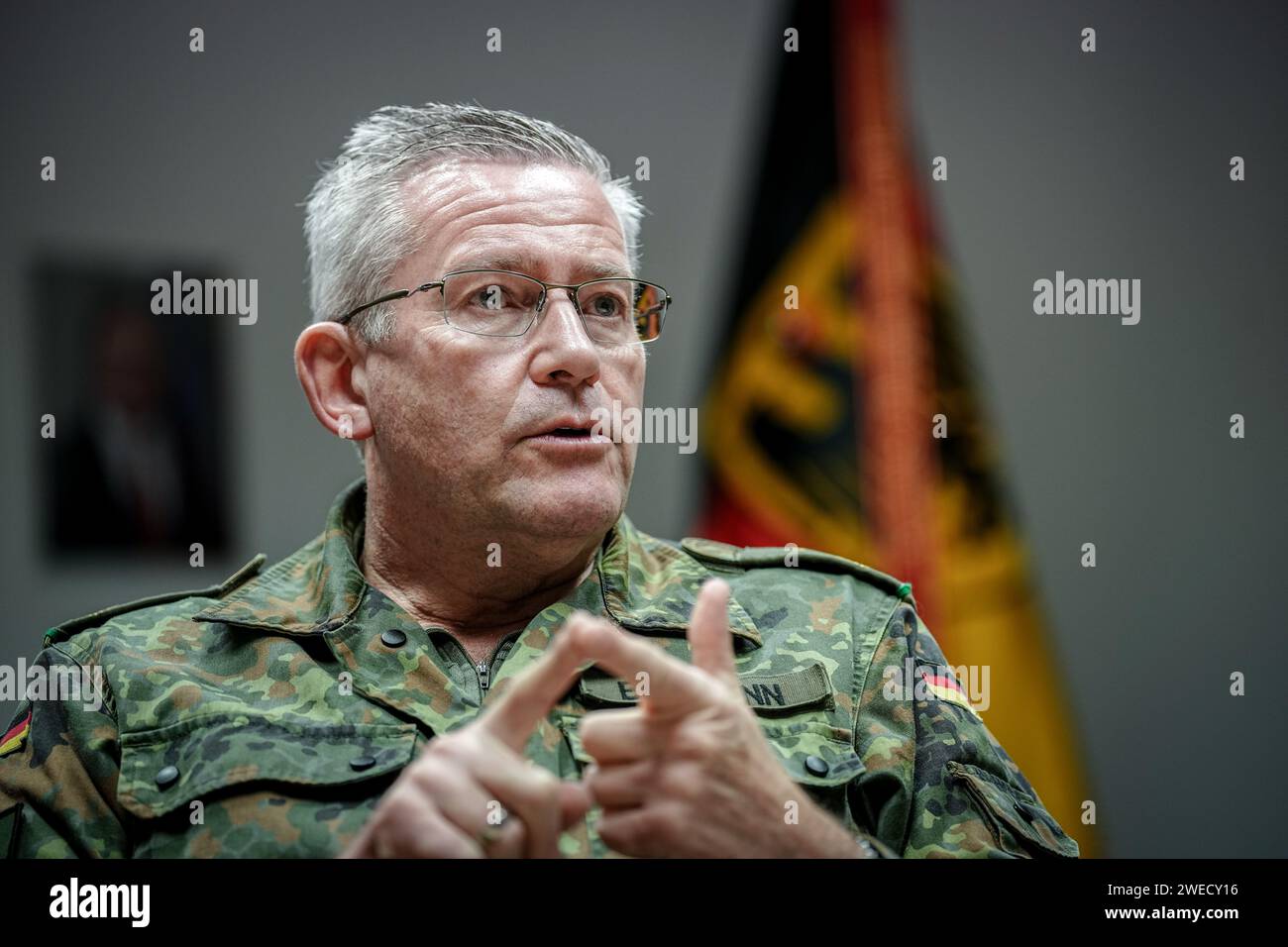 Berlin, Germany. 23rd Jan, 2024. Major General André Bodemann ...
