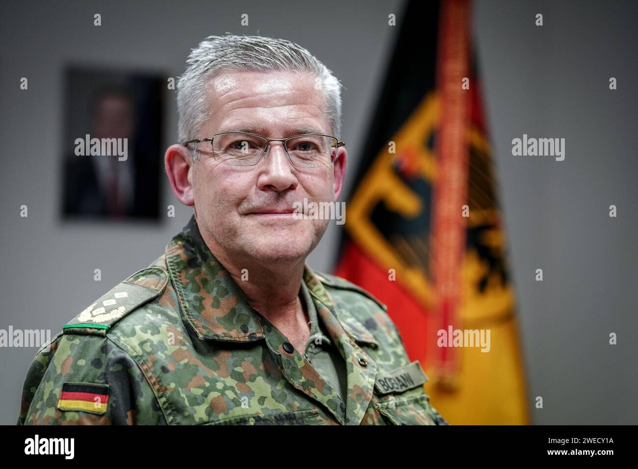 Berlin, Germany. 23rd Jan, 2024. Major General André Bodemann ...