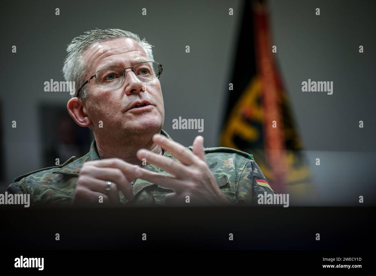 Berlin, Germany. 23rd Jan, 2024. Major General André Bodemann ...