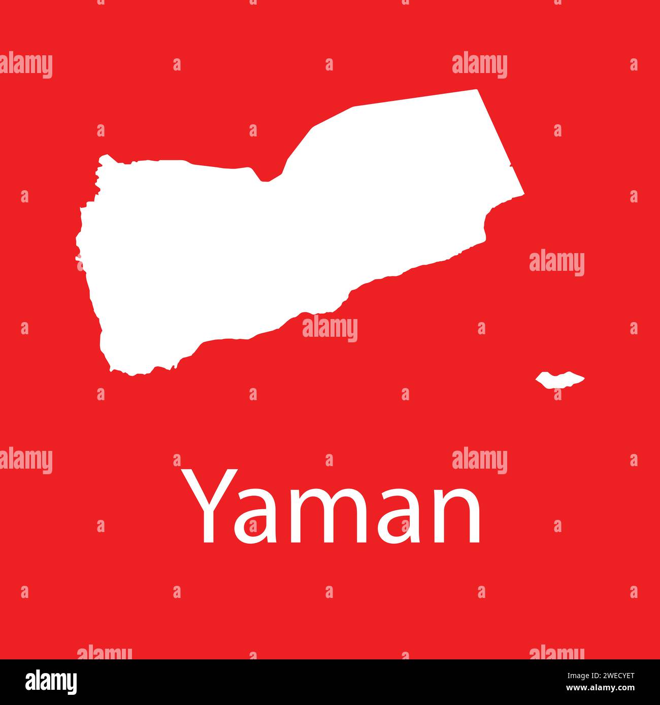 Yemen map icon vector Stock Vector Images - Alamy