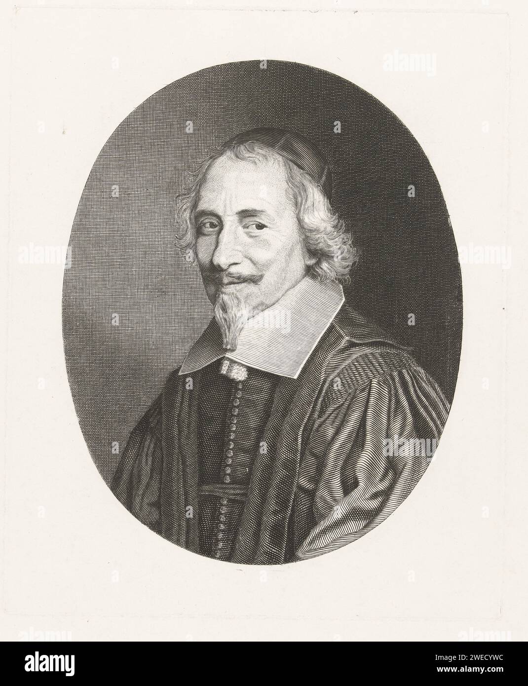 Portrait of Cardinal Mazarin, Friedrich Wilhelm Burmeister, after ...