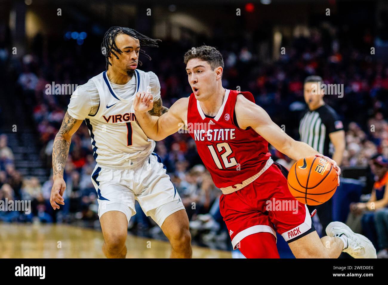 Charlottesville, VA, USA. 24th Jan, 2024. NC State Wolfpack guard ...