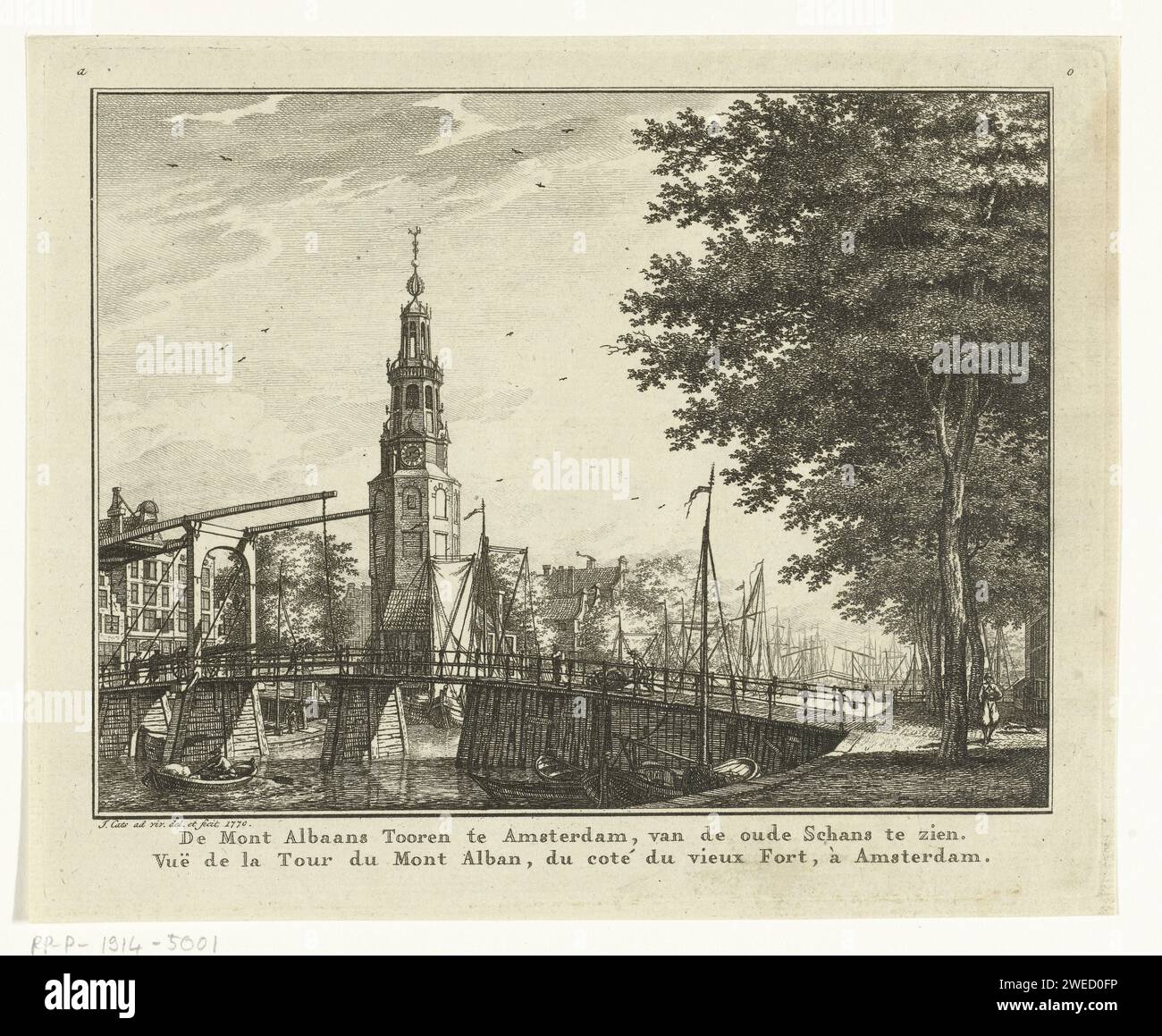 View of the Montelbaanstoren in Amsterdam from the Oude Schans, Jacob ...