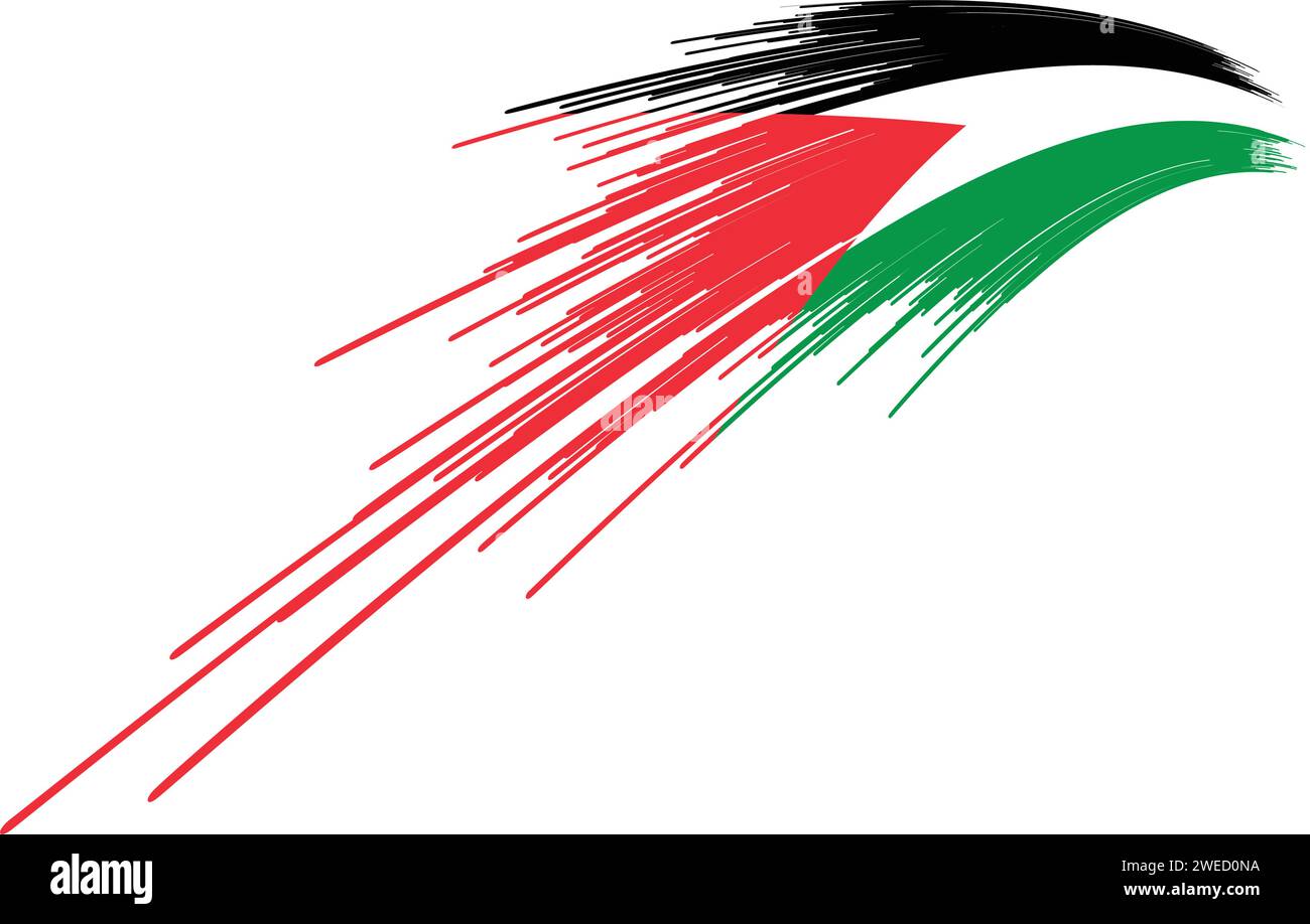 Palestine flag Vector icon design illustration Template Stock Vector ...