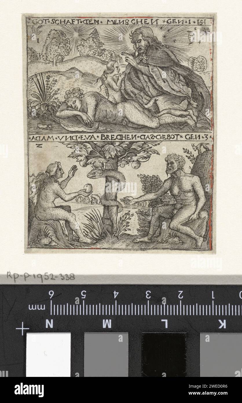 Creation of Eva and the fall, Monogrammist HS (Germany), 1550 - 1600 ...