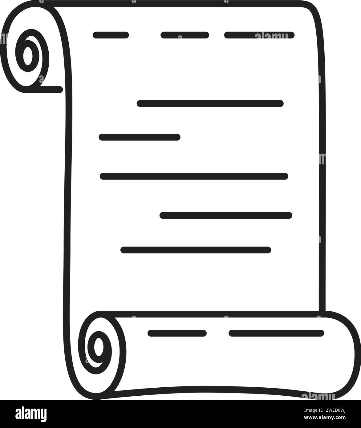 Old paper with line art icon design template Stock Vector Image & Art ...