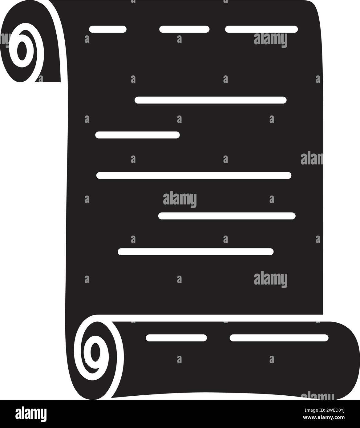 Old paper with line art icon design template Stock Vector Image & Art ...