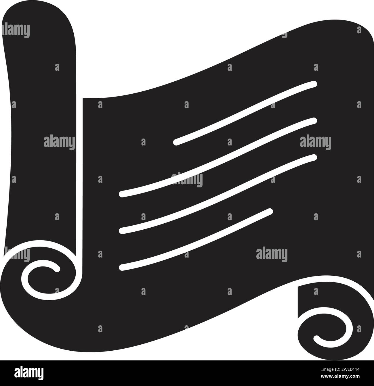 Old paper with line art icon design template Stock Vector Image & Art ...
