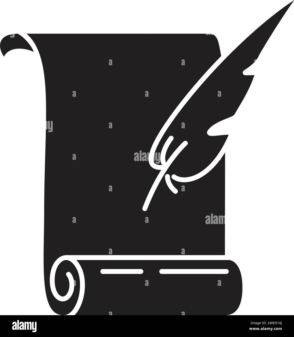 Old paper with line art icon design template Stock Vector Image & Art ...