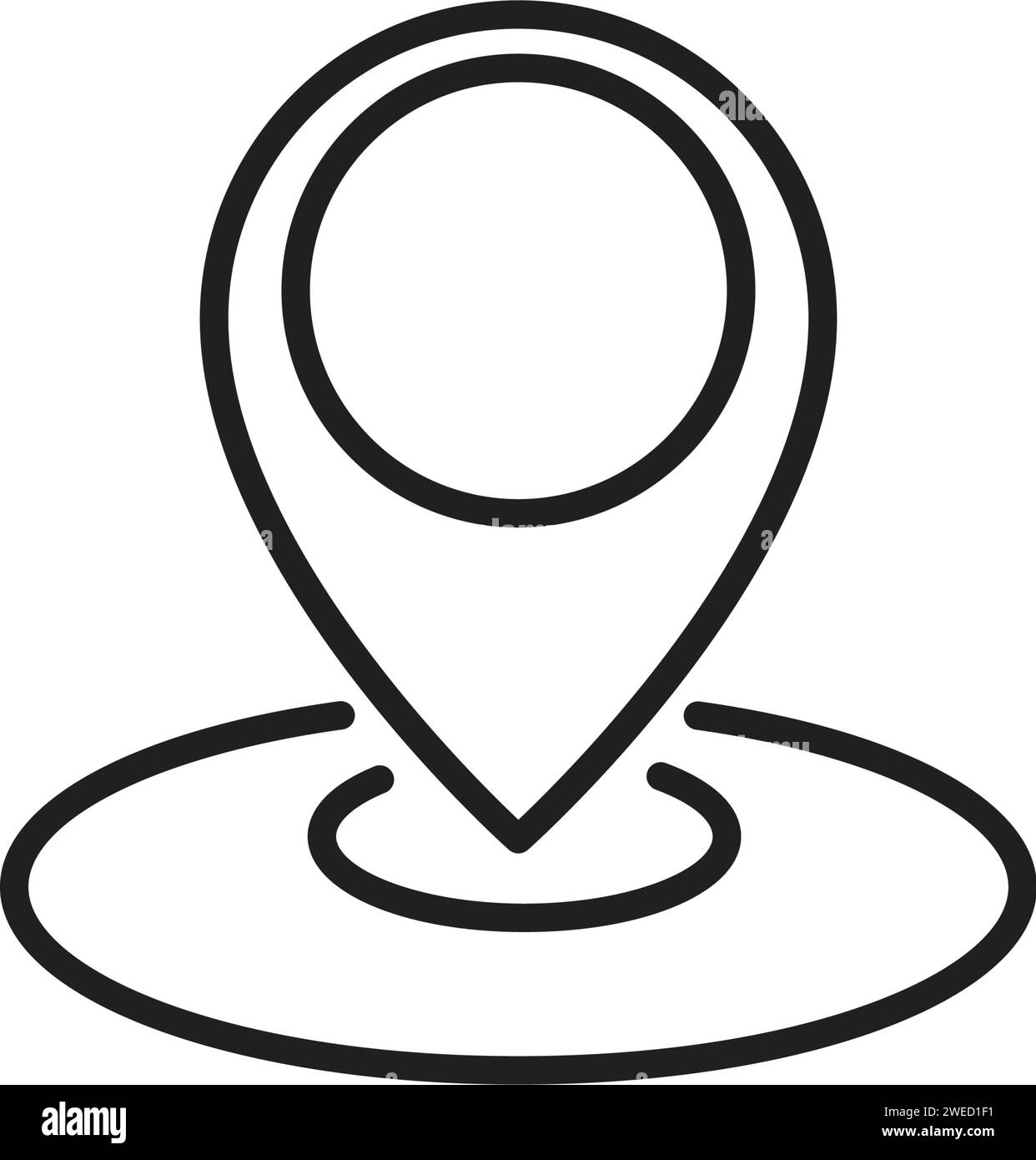 Location point Logo vector icon template Stock Vector Image & Art - Alamy