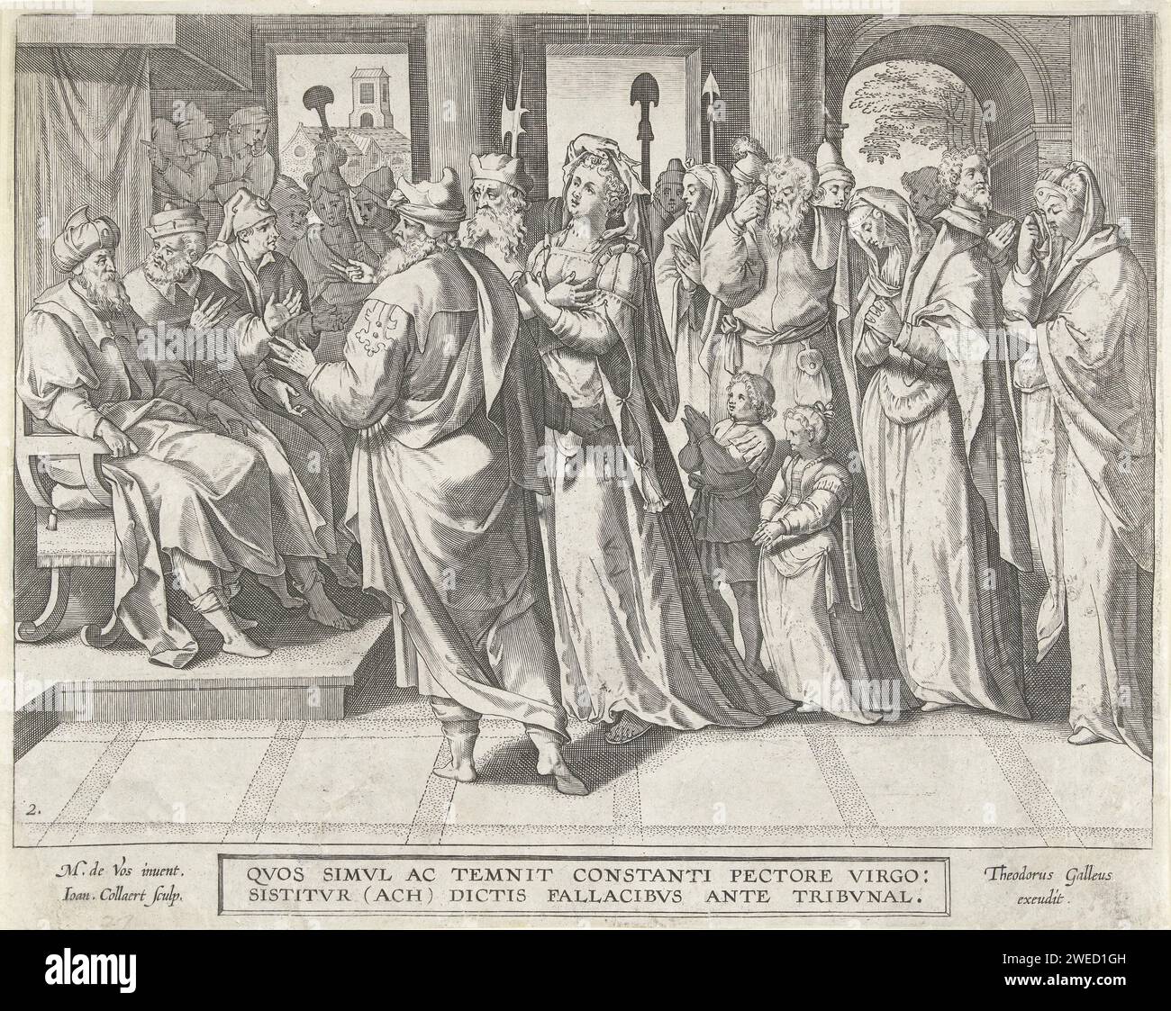 Susanna for the judges, Hans Collaert (I), After Maerten de Vos, 1581 ...