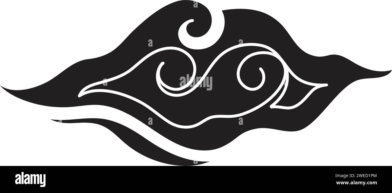 Chinese cloud illustration Cut Out Stock Images & Pictures - Alamy