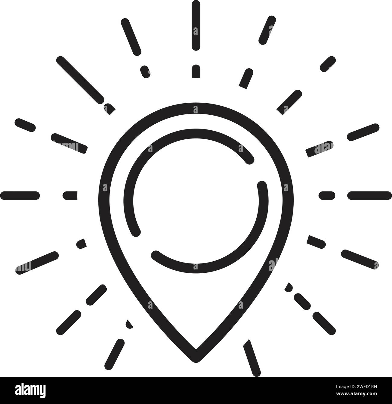 Location point Logo vector icon template Stock Vector Image & Art - Alamy