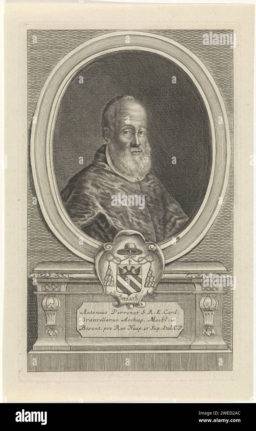 Portrait of Antoine Perrenot, Cardinal van Granvelle, Jan Baptist ...