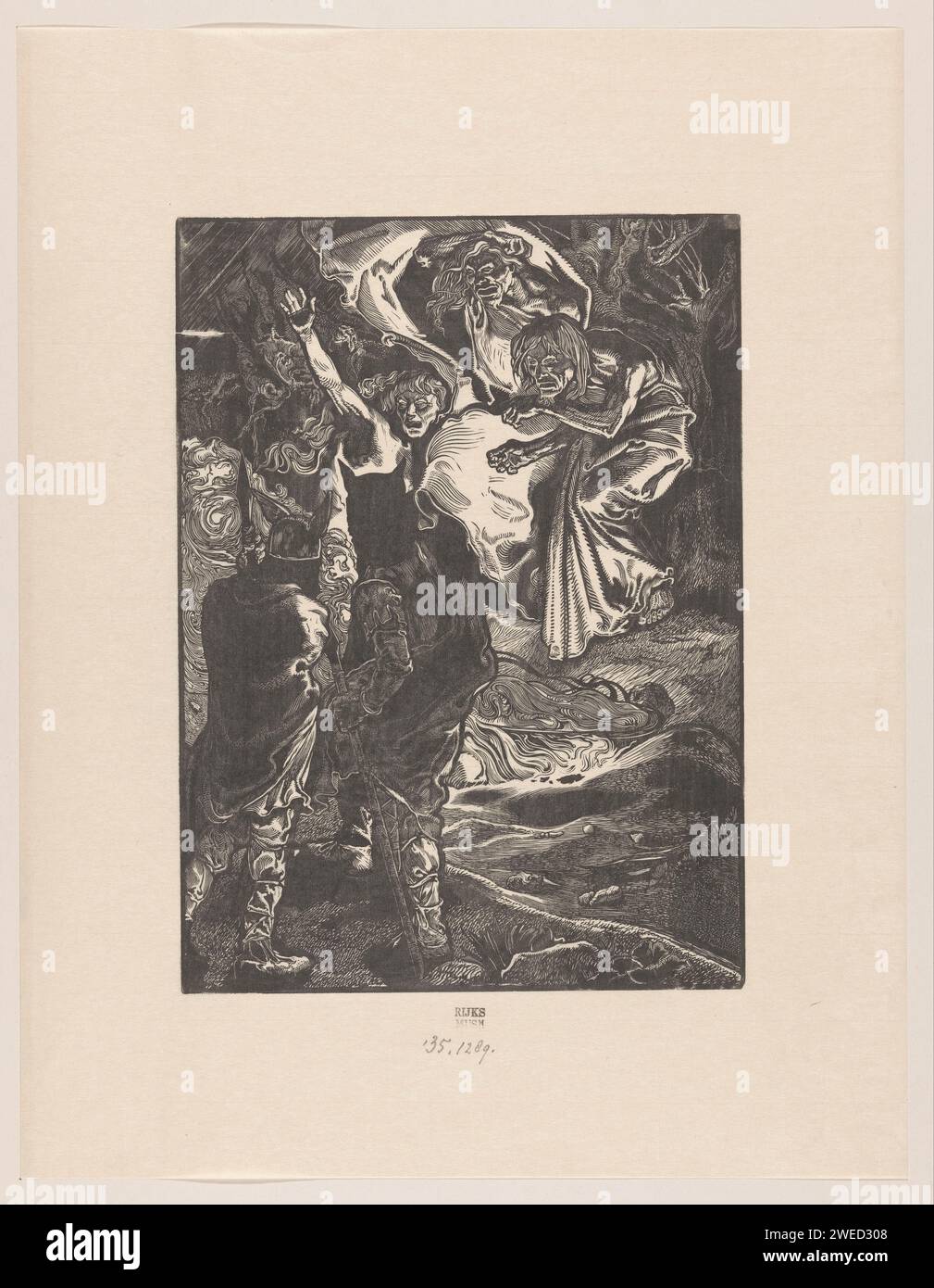 Macbeth and Banquo meet the three witches, Johannes Josephus Aarts ...