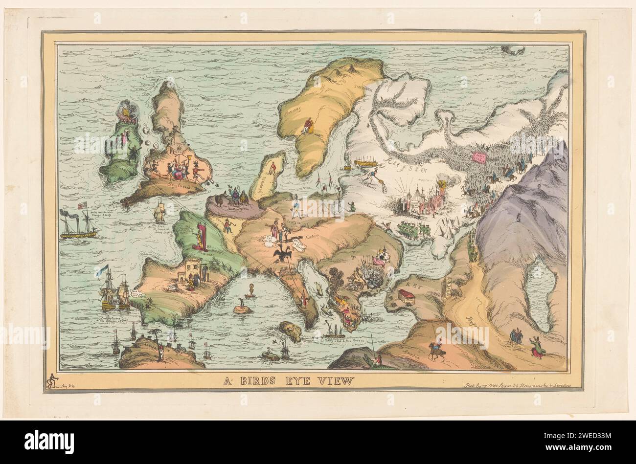 Map of europe 1830 hi-res stock photography and images - Alamy
