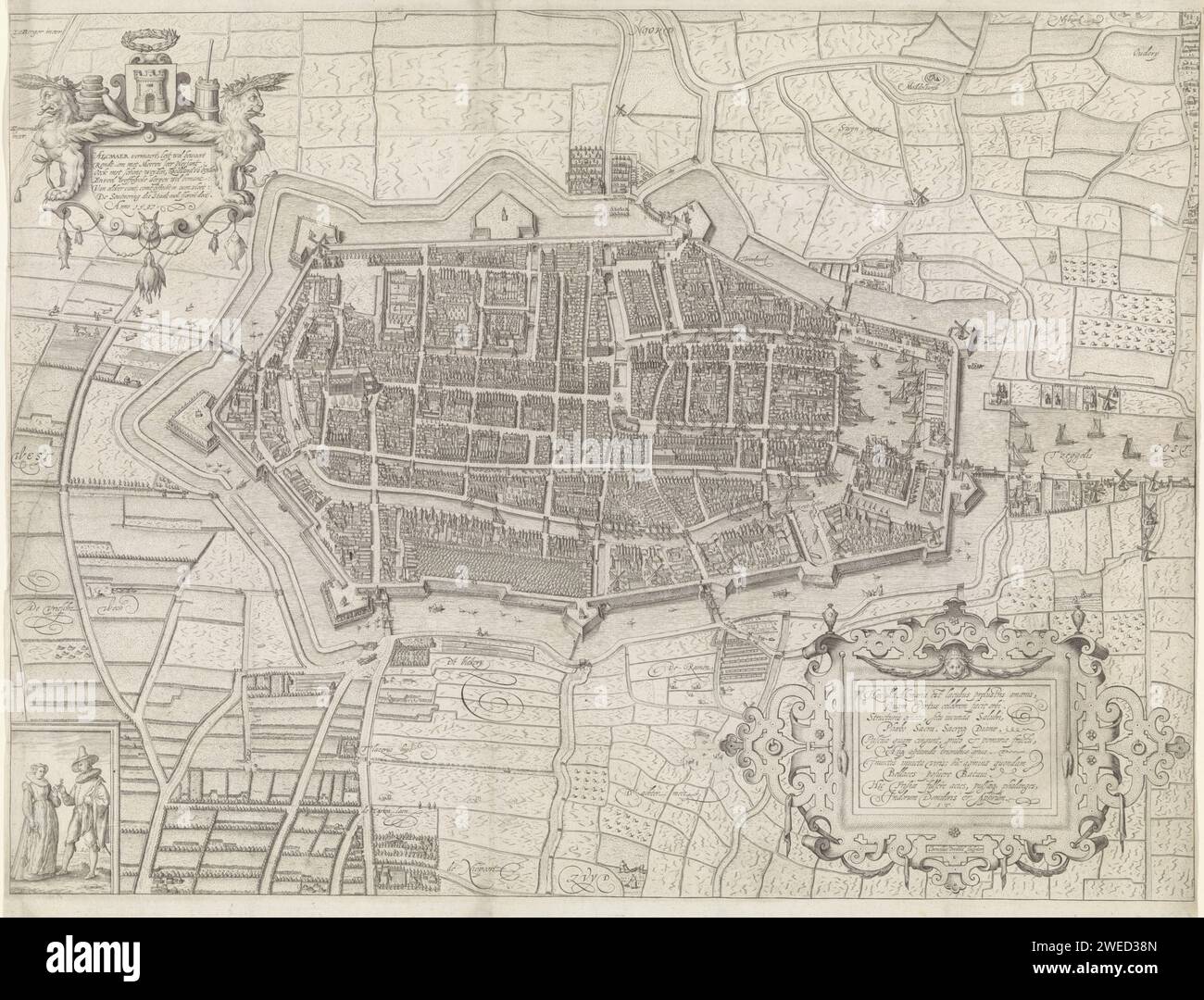 Alkmaar map hi-res stock photography and images - Alamy