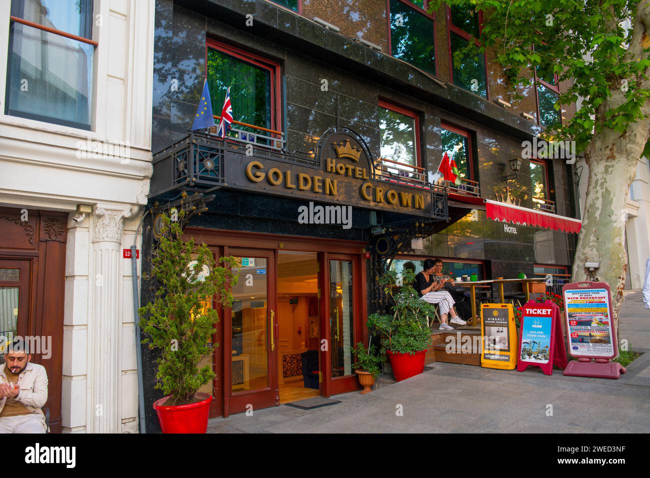 Hotel Golden Crown on Piyer Loti Caddesi Street in Cemberlitas district ...