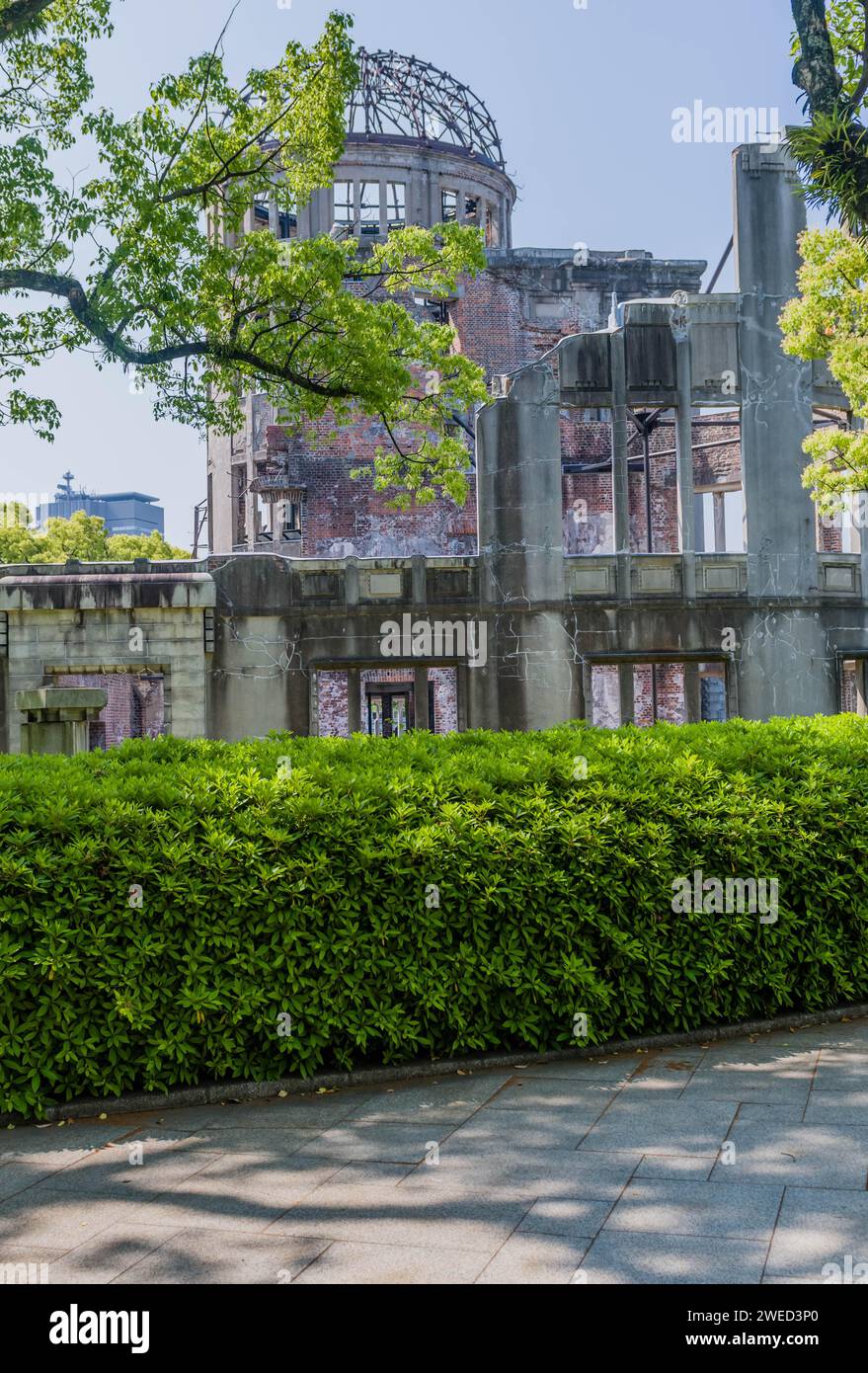 A-bomb dome, remains of building from world war 2 attack of Hiroshima ...