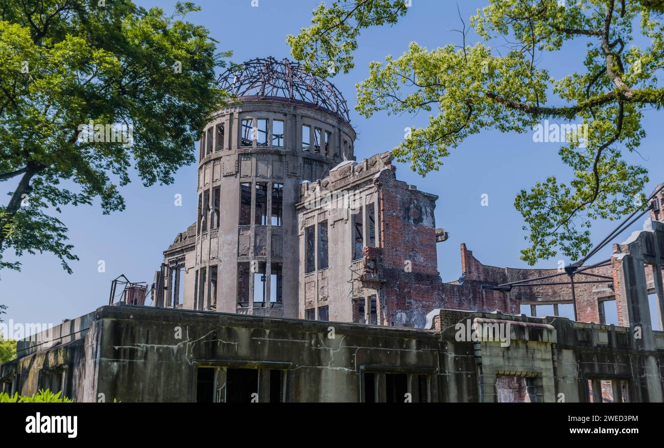 A-bomb dome, remains of building from world war 2 attack of Hiroshima ...