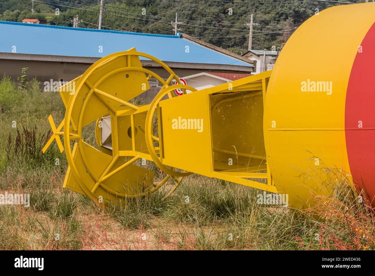 Yellow industrial buoy hi-res stock photography and images - Alamy