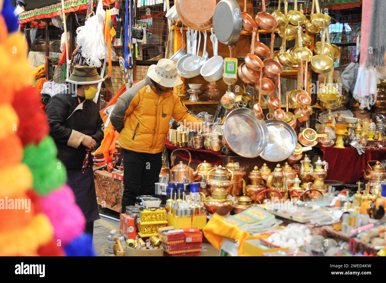 **CHINESE MAINLAND, HONG KONG, MACAU AND TAIWAN OUT** People shop at a ...