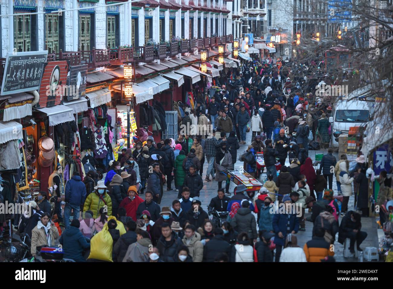 **CHINESE MAINLAND, HONG KONG, MACAU AND TAIWAN OUT** People shop at a ...
