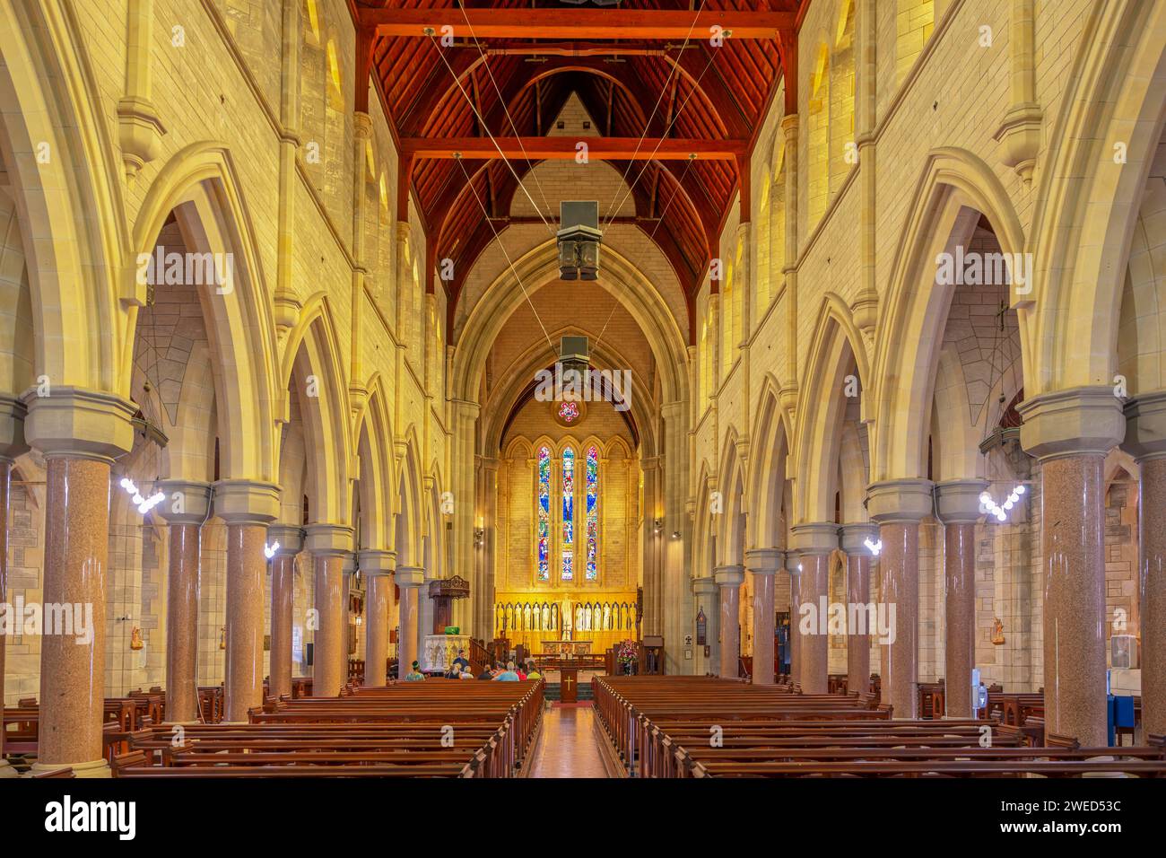 Anglican Cathedral of the Holy Trinity inside Hamilton Bermuda Stock ...