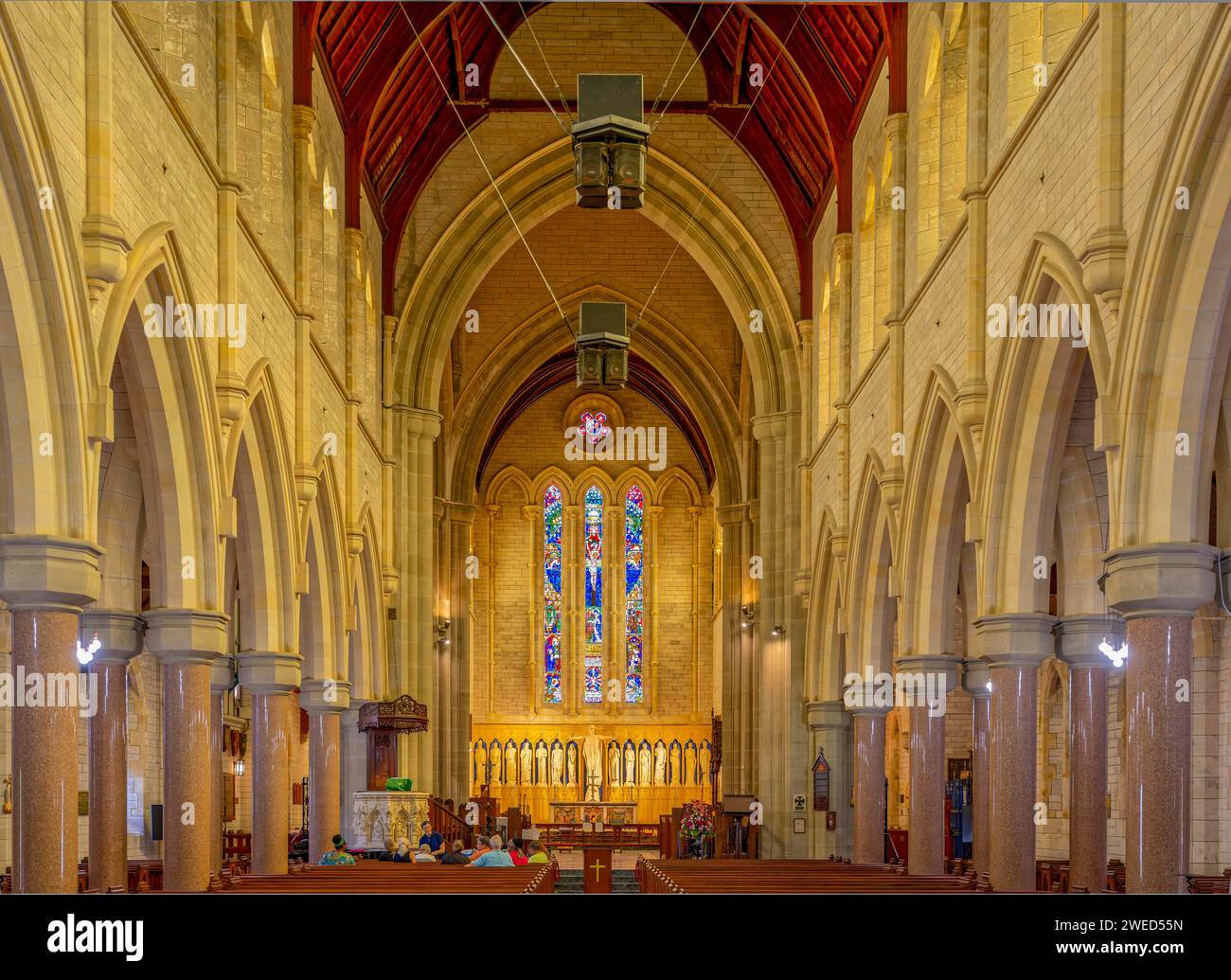 Anglican Cathedral of the Holy Trinity inside Hamilton Bermuda Stock ...