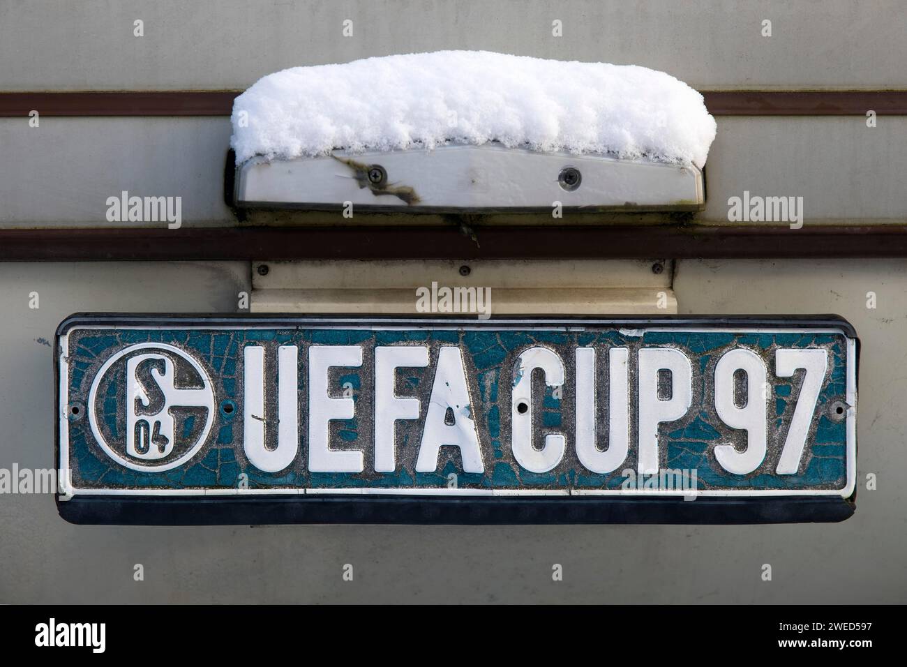Car sign Schalke 04 UEFA CUP 97, past, water under the bridge ...