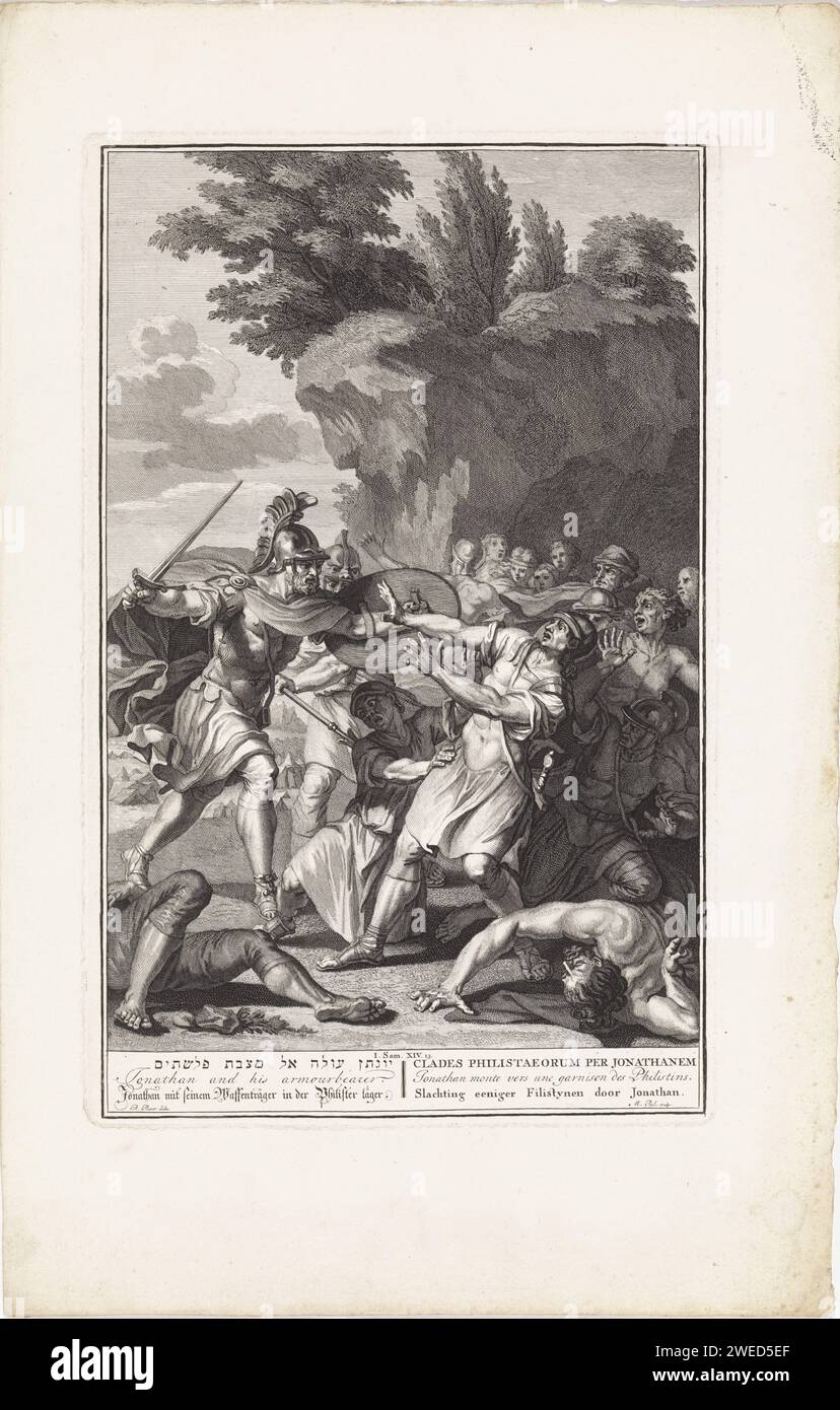 Jonatan and his weapon carrier kill Philistines, Matthijs Pool, After ...